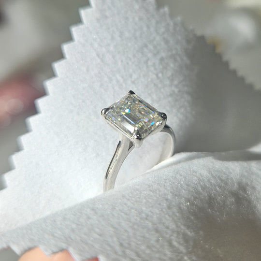 Rectangle Cut Engagement Rings – Stella Moissanite