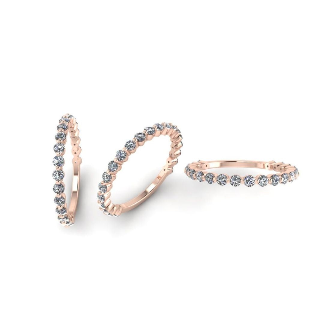 Floating Moissanite Eternity Ring Stella Moissanite